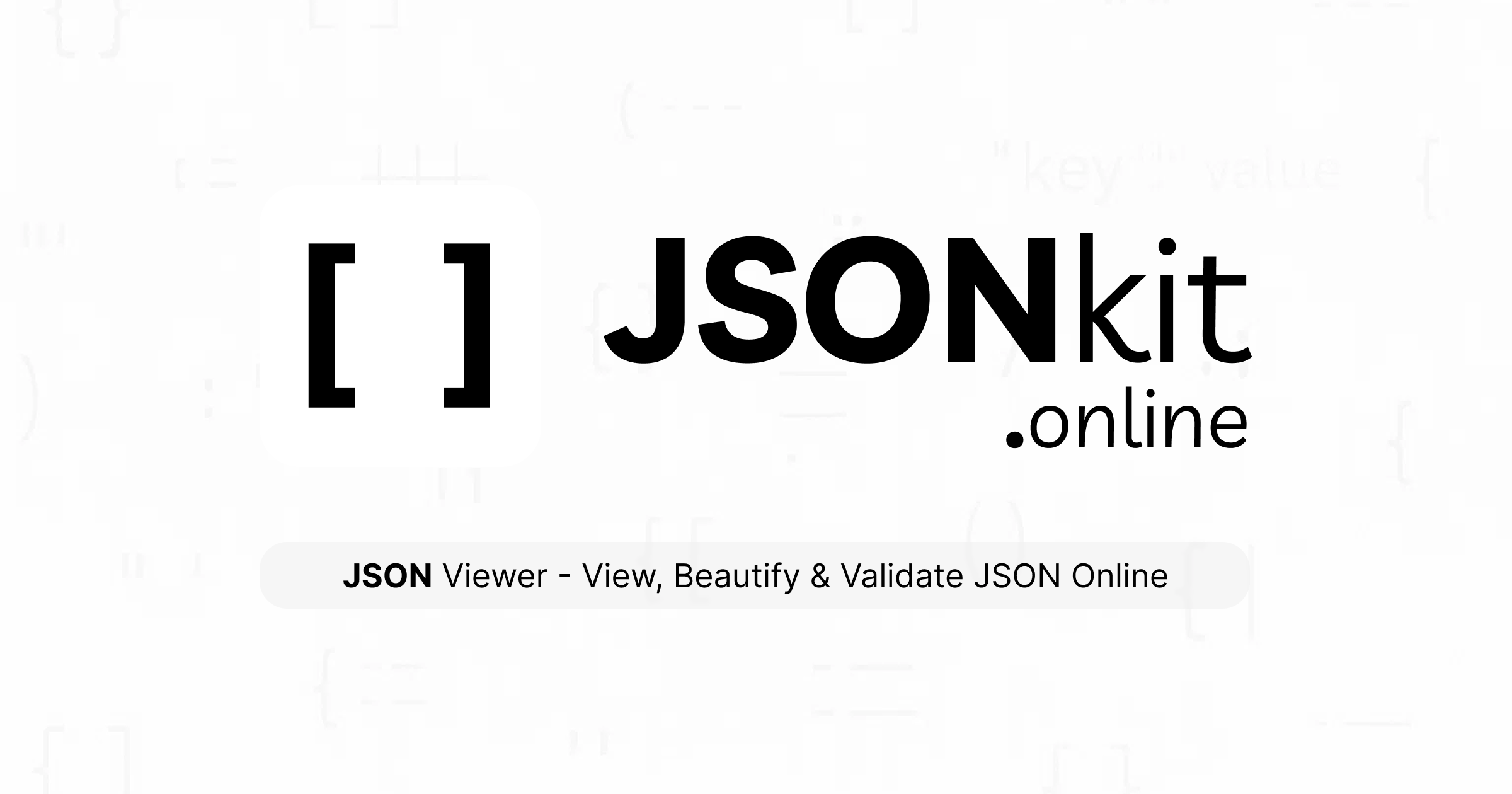 JSONkit.online - JSON Viewer - View, Beautify & Validate JSON Online